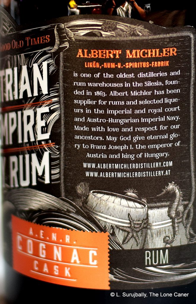 Austrian Empire Navy Rum (Cognac Cask) – Review – The Lone Caner