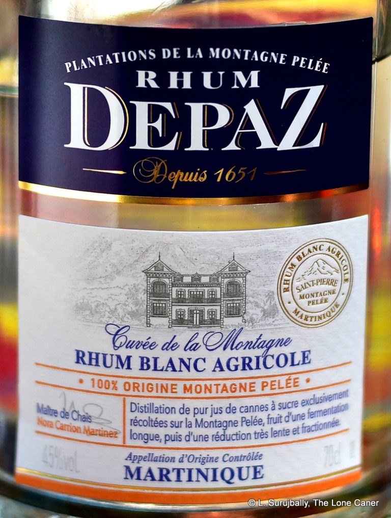 Depaz Rhum Agricole Blanc “Cuvee de la Montagne” – Review – The Lone Caner