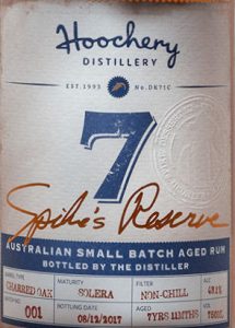 Hoochery Distillery Spike’s Reserve 7 YO Australian Rum – Review – The ...