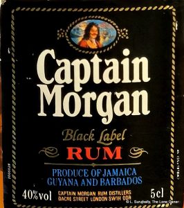 Captain Morgan Black Label Blended Rum (Early 1980s) – The Lone Caner